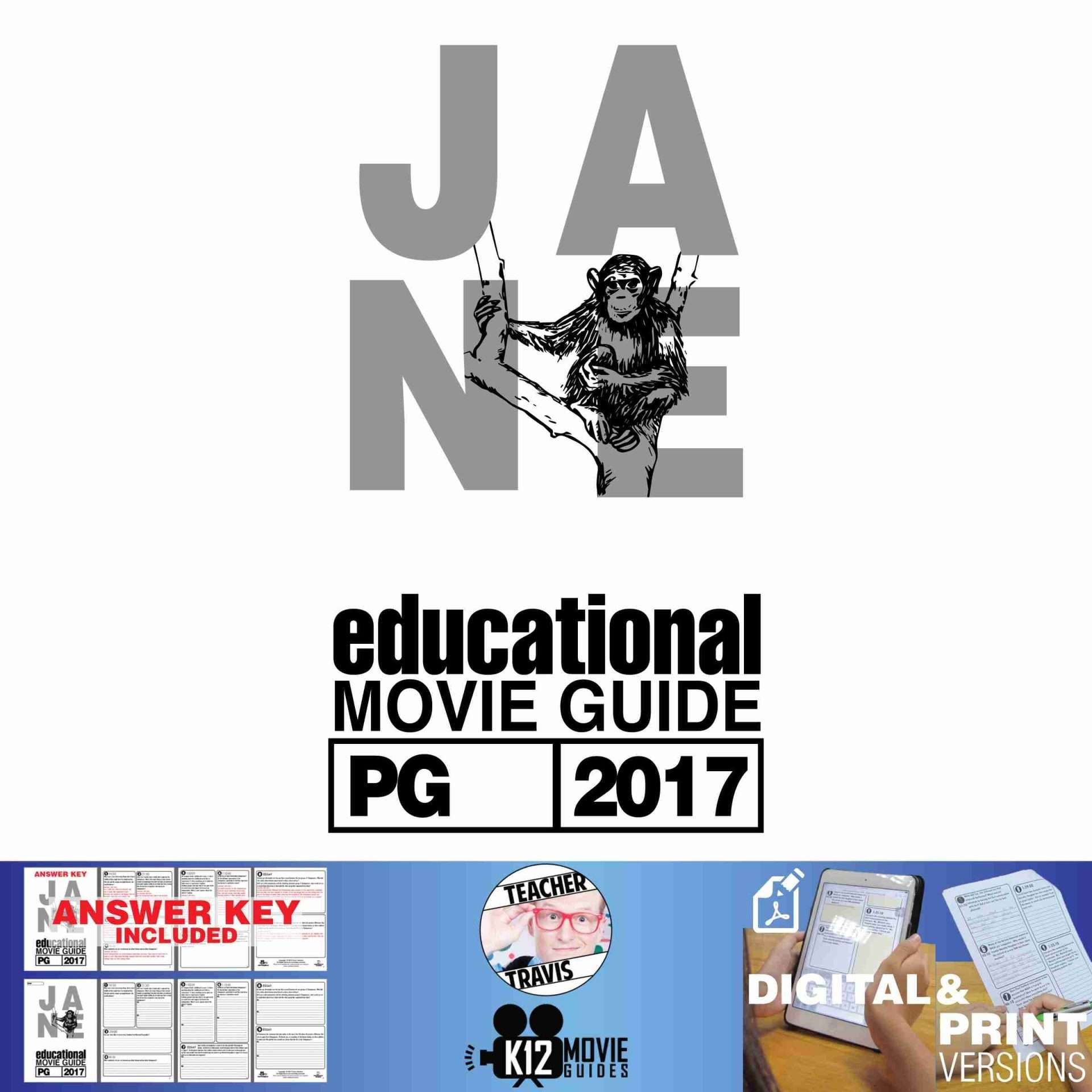 Jane Movie Guide [Jane Goodall Documentary] (PG - 2017) – K12MovieGuides