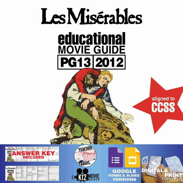Les Miserables Movie Guide | Questions | Worksheet | Google Form (PG13 ...
