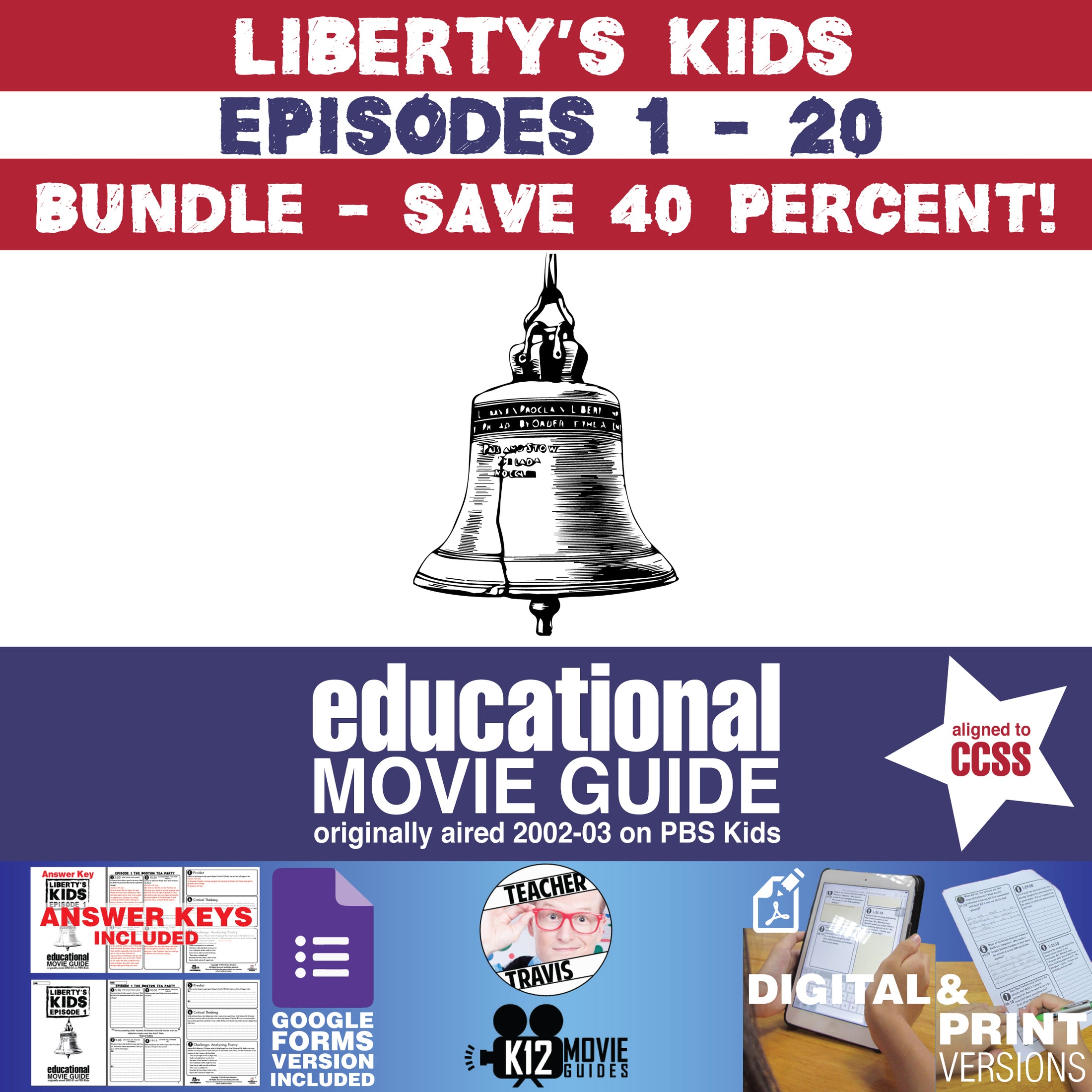 Liberty’s Kids Episodes 1 to 20 Movie Guide Bundle | SAVE 40% ...