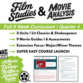 High School Film Studies Curriculum | Full Year Movie Analysis Course ...