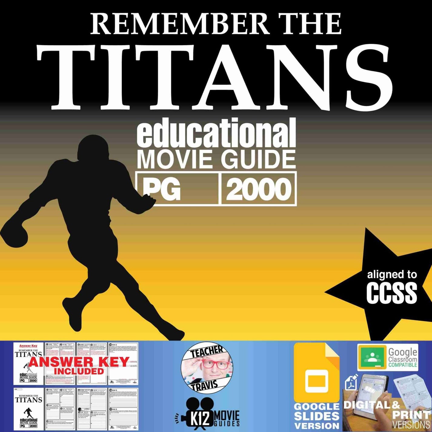 Remember the Titans Worksheet & Movie Questions | Viewing Guide ...