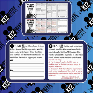 Our Friend, Martin Worksheet & Movie Questions | Movie Guide + Answer ...