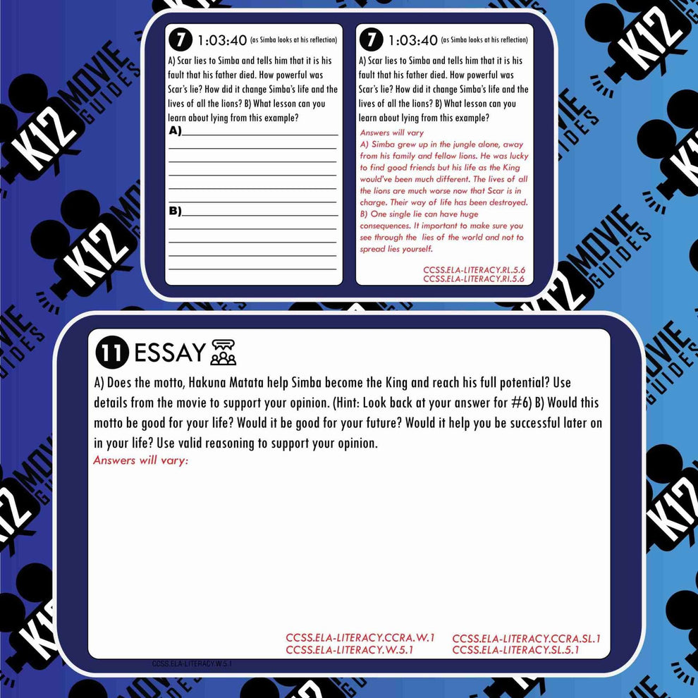 The Lion King Movie Guide | Questions | Worksheet (G - 1994 ...