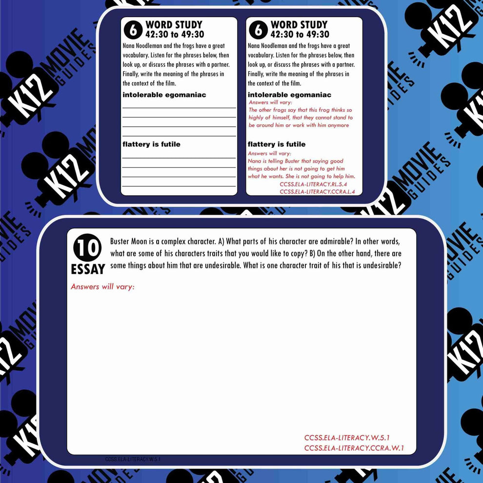 Sing Worksheet & Movie Questions | Movie Guide + Answer Key ...