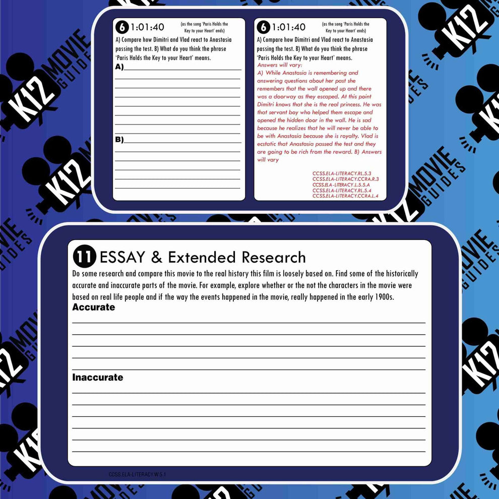 Anastasia Movie Guide | Questions | Worksheet (G - 1997) – K12MovieGuides
