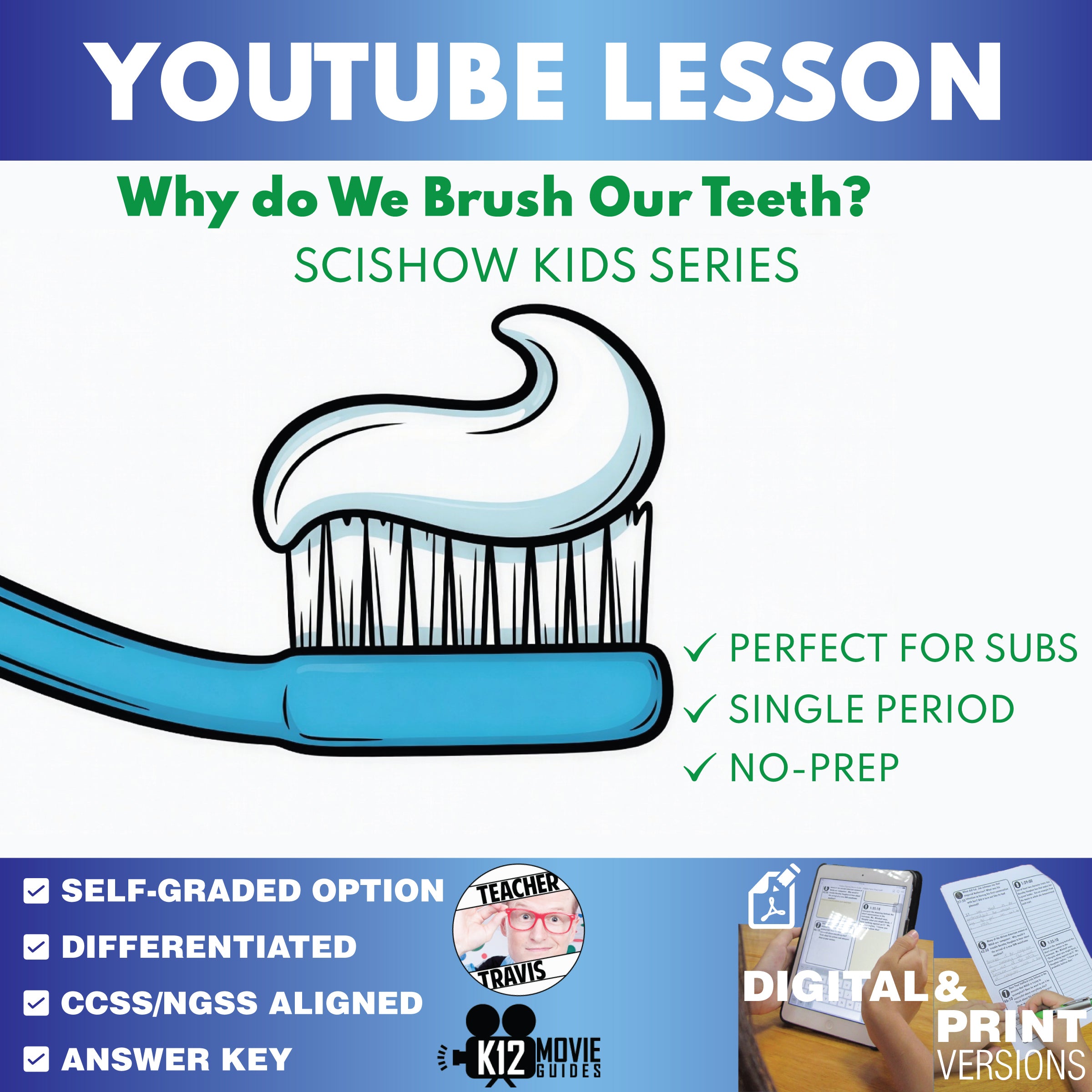 Why Do We Brush Our Teeth? YouTube Lesson | SciShow Kids – K12MovieGuides